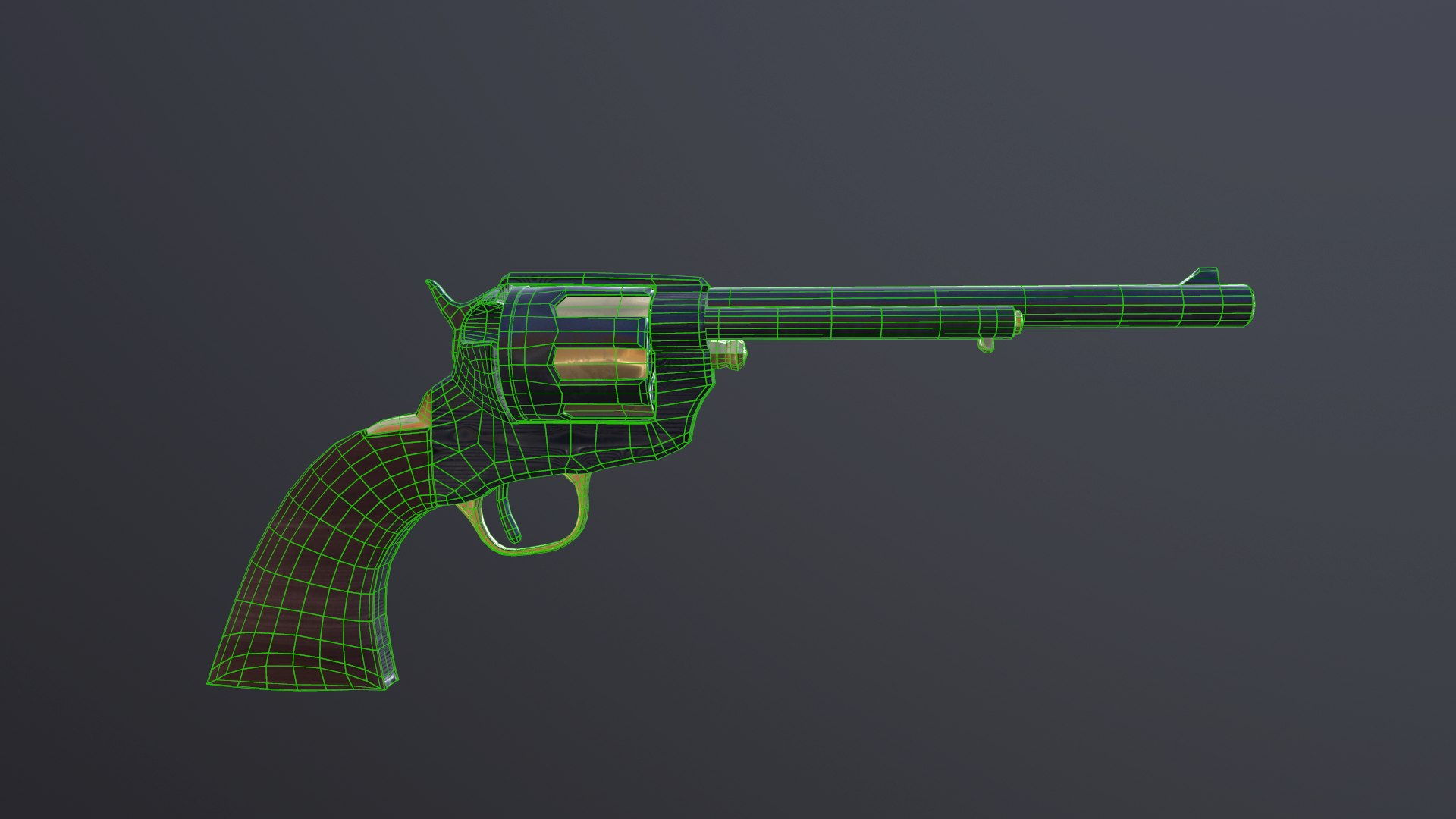 3D Stylized revolver model - TurboSquid 1848112