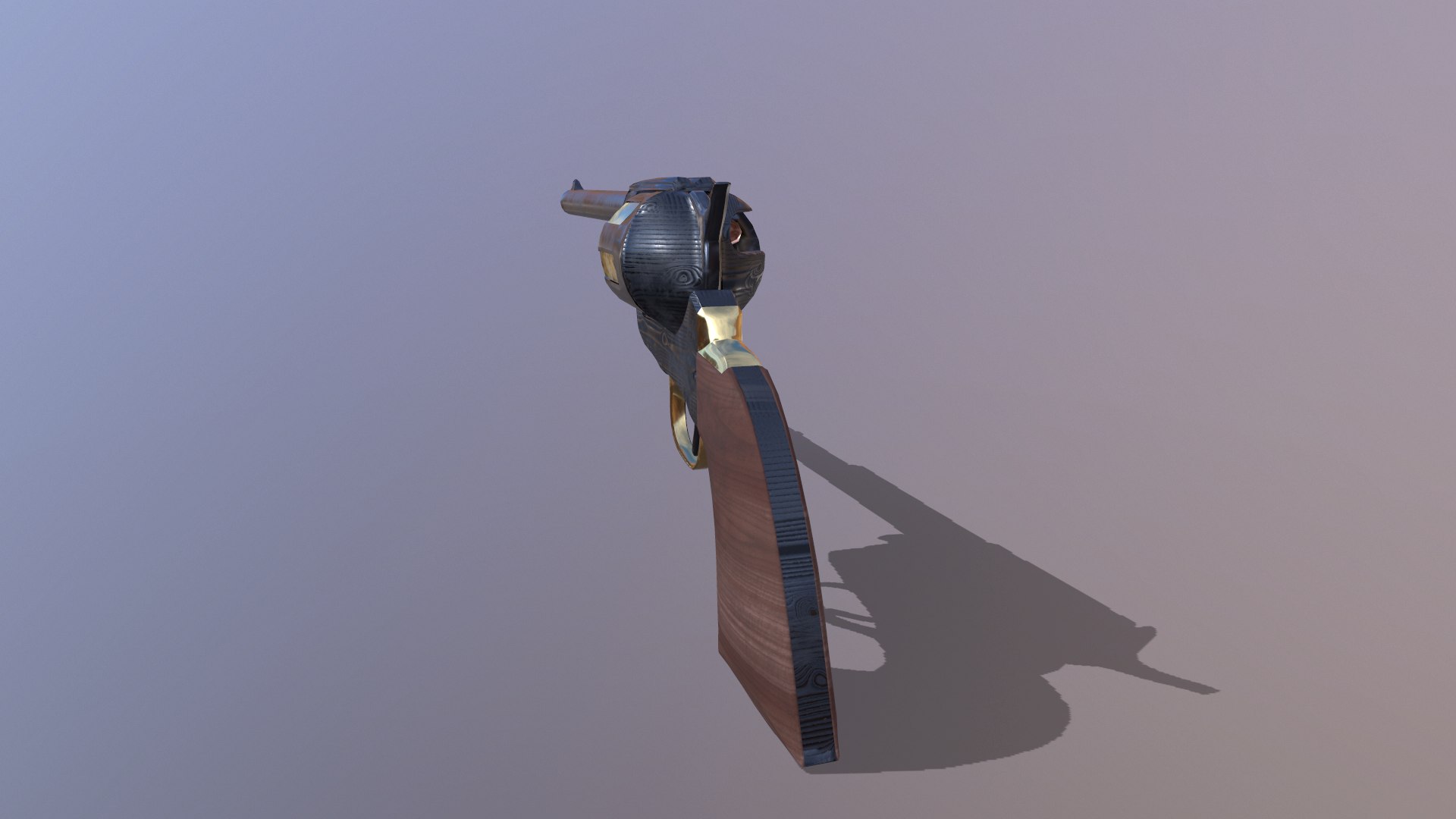 3D Stylized revolver model - TurboSquid 1848112