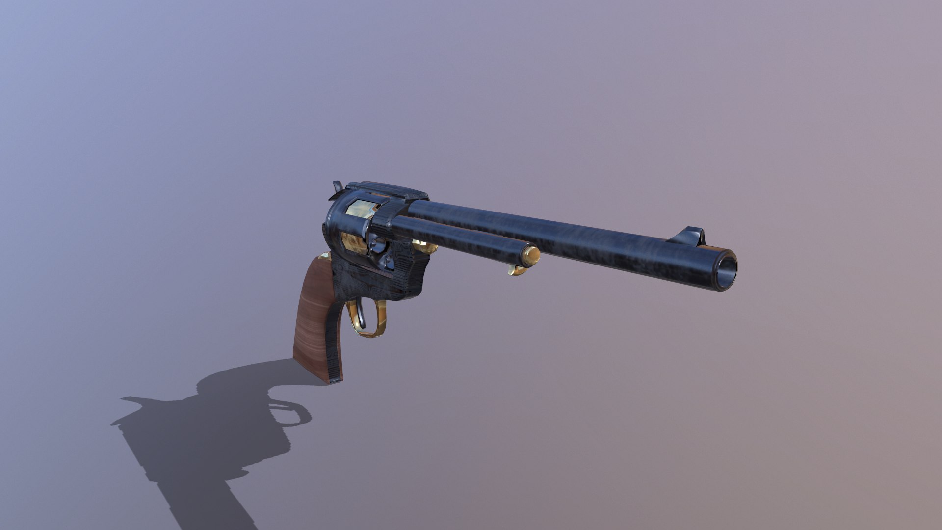 3D Stylized revolver model - TurboSquid 1848112