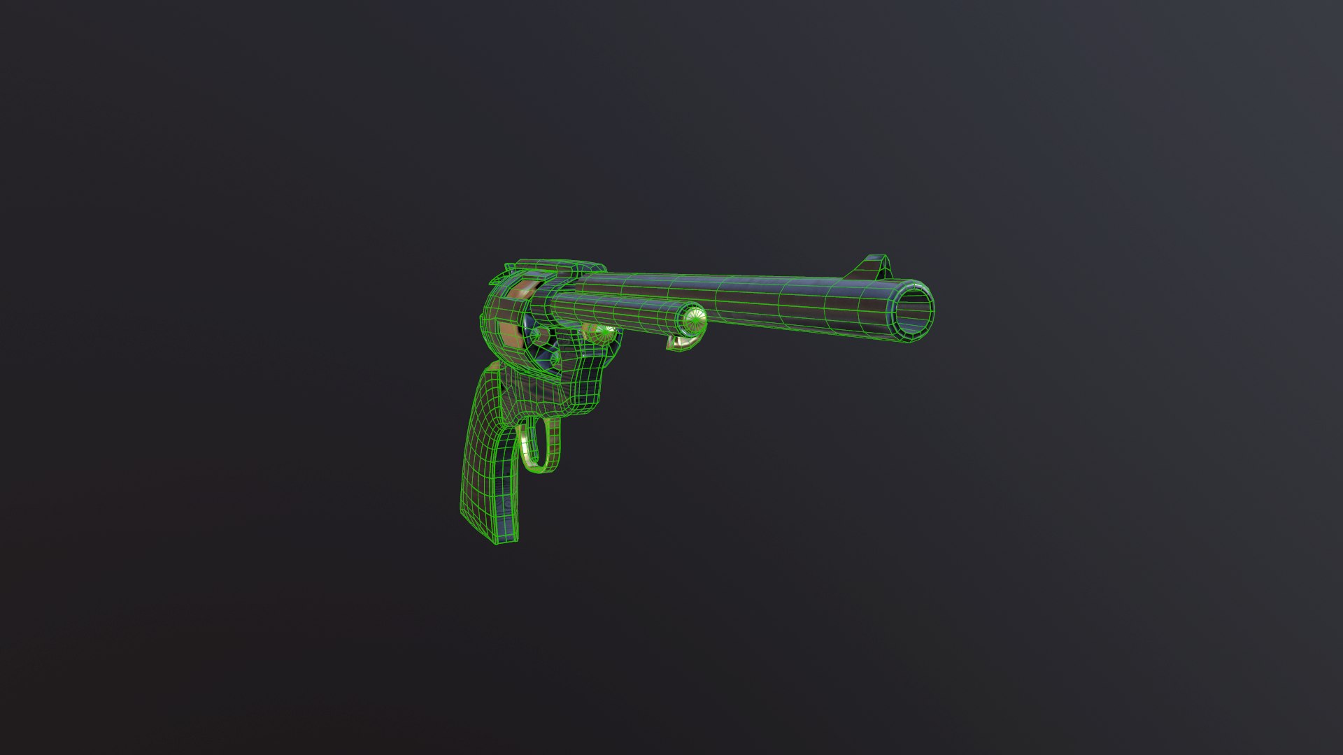 3D Stylized revolver model - TurboSquid 1848112
