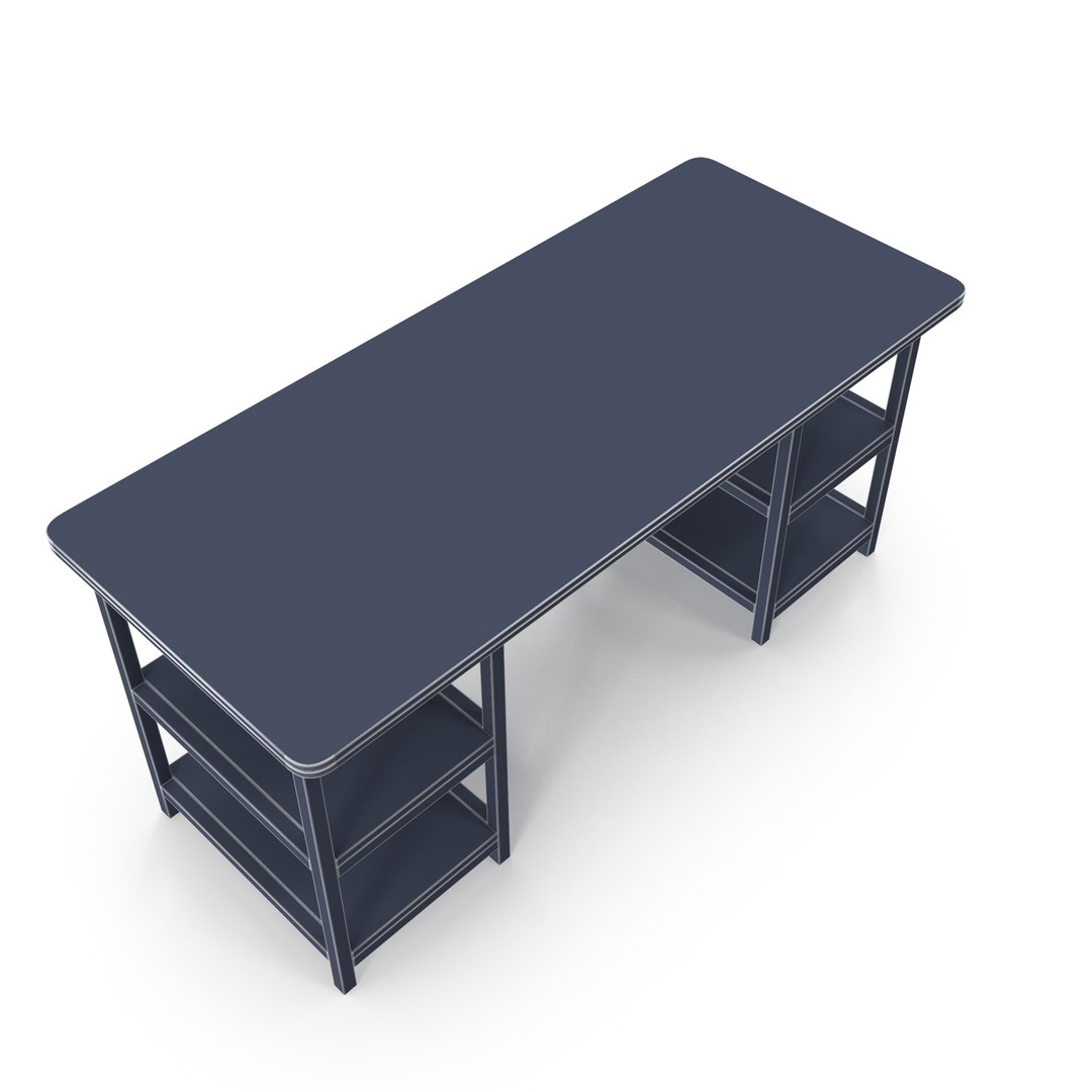 Modern Office Workstation Table 3D Model - TurboSquid 2166274