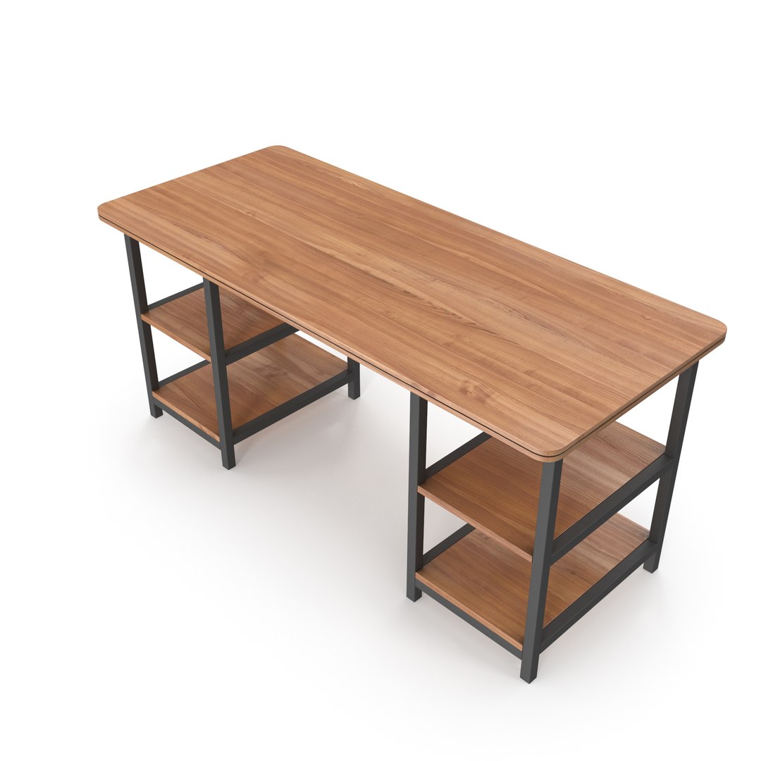 Modern Office Workstation Table 3D Model - TurboSquid 2166274