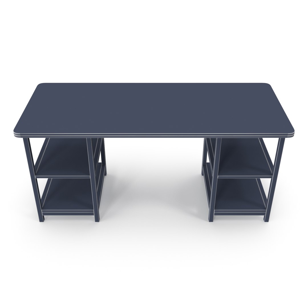 Modern Office Workstation Table 3D Model - TurboSquid 2166274