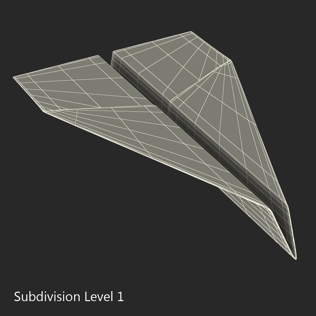 paper plane 3 3d model