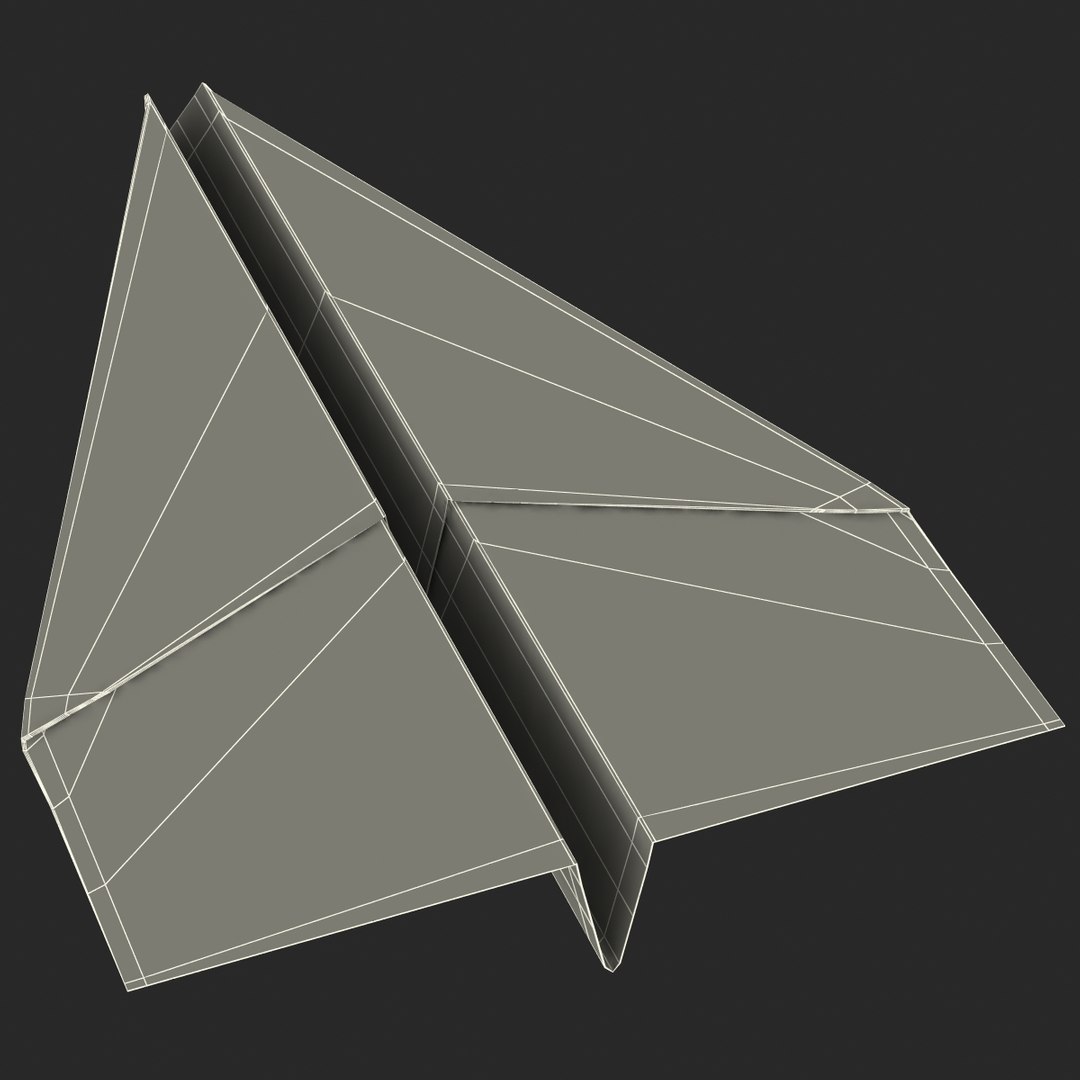 paper plane 3 3d model