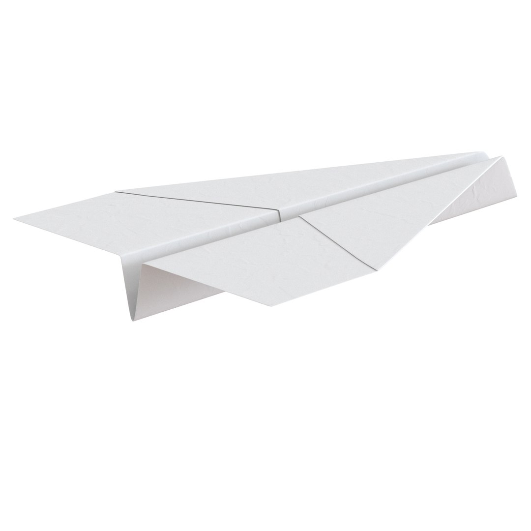 paper plane 3 3d model
