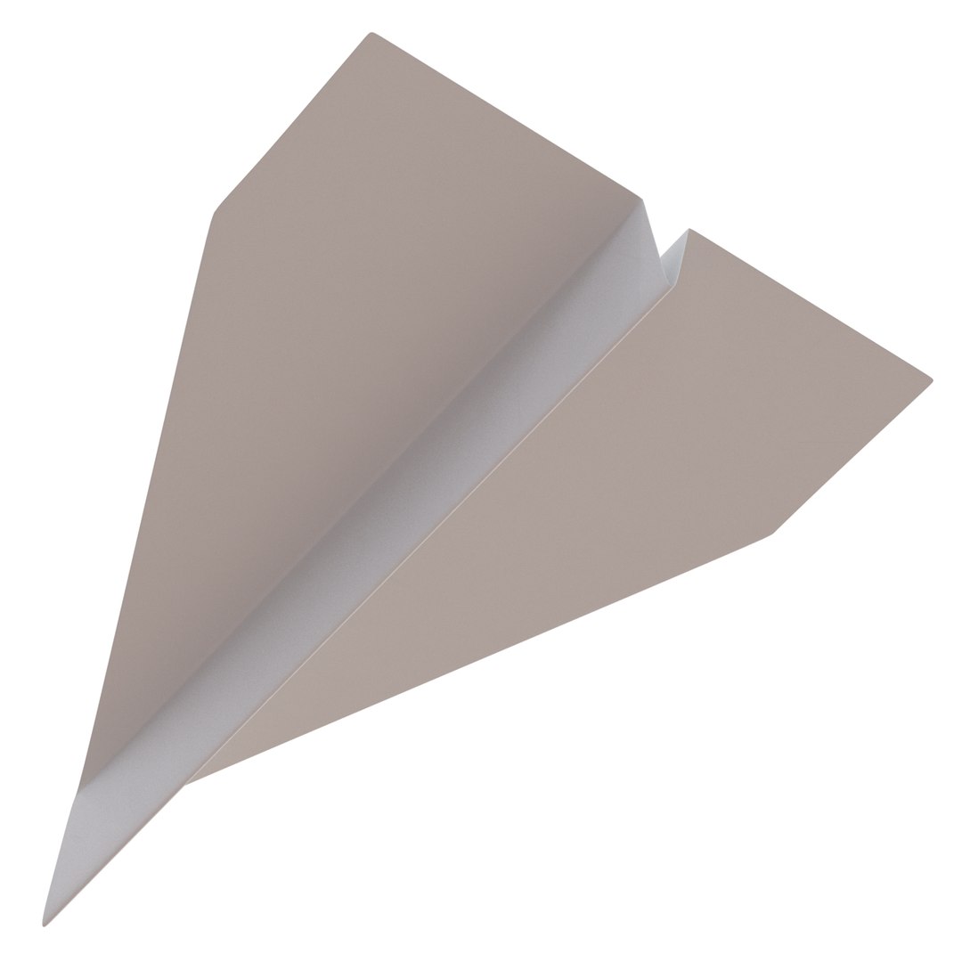 paper plane 3 3d model