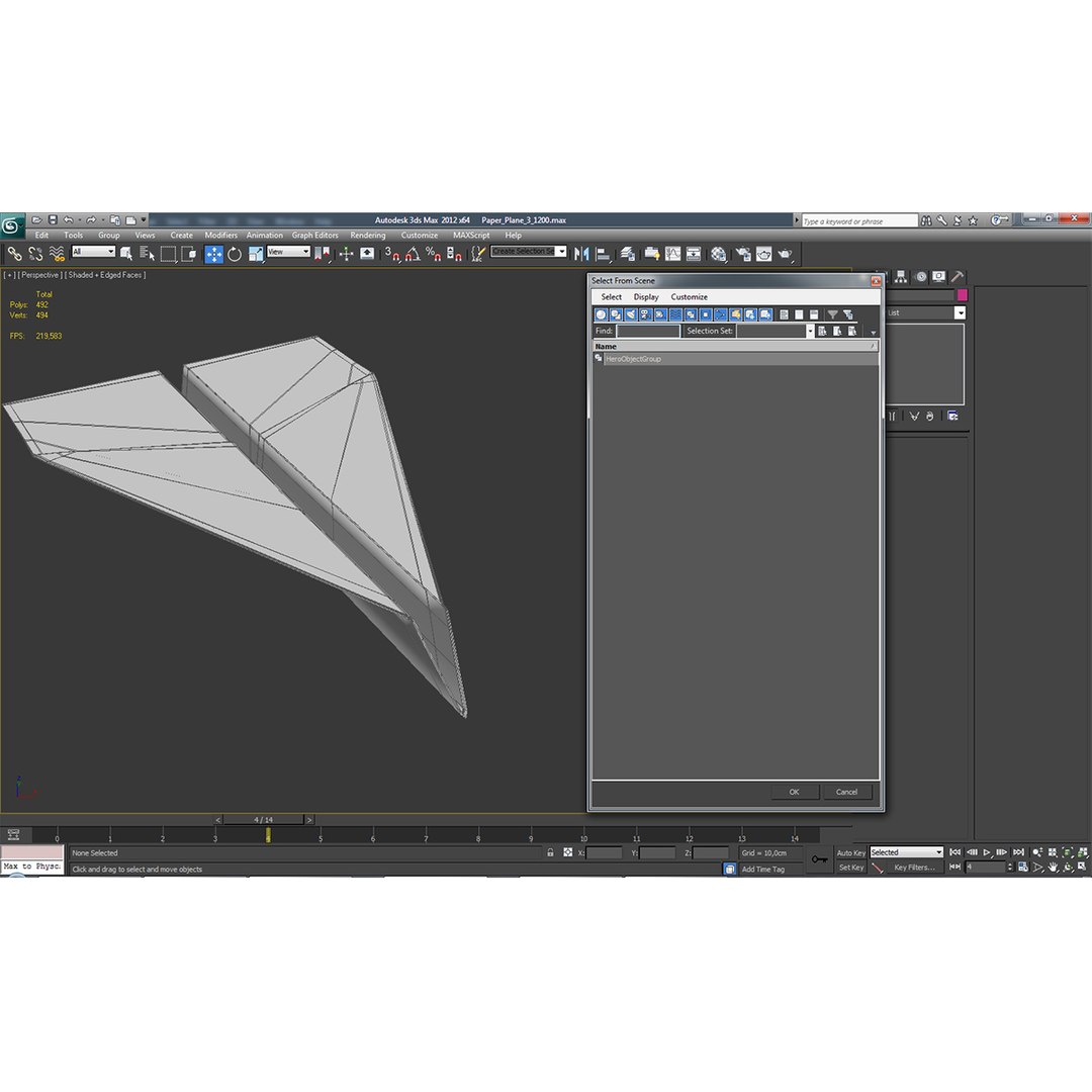 paper plane 3 3d model