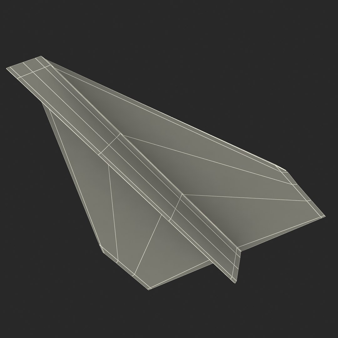 paper plane 3 3d model