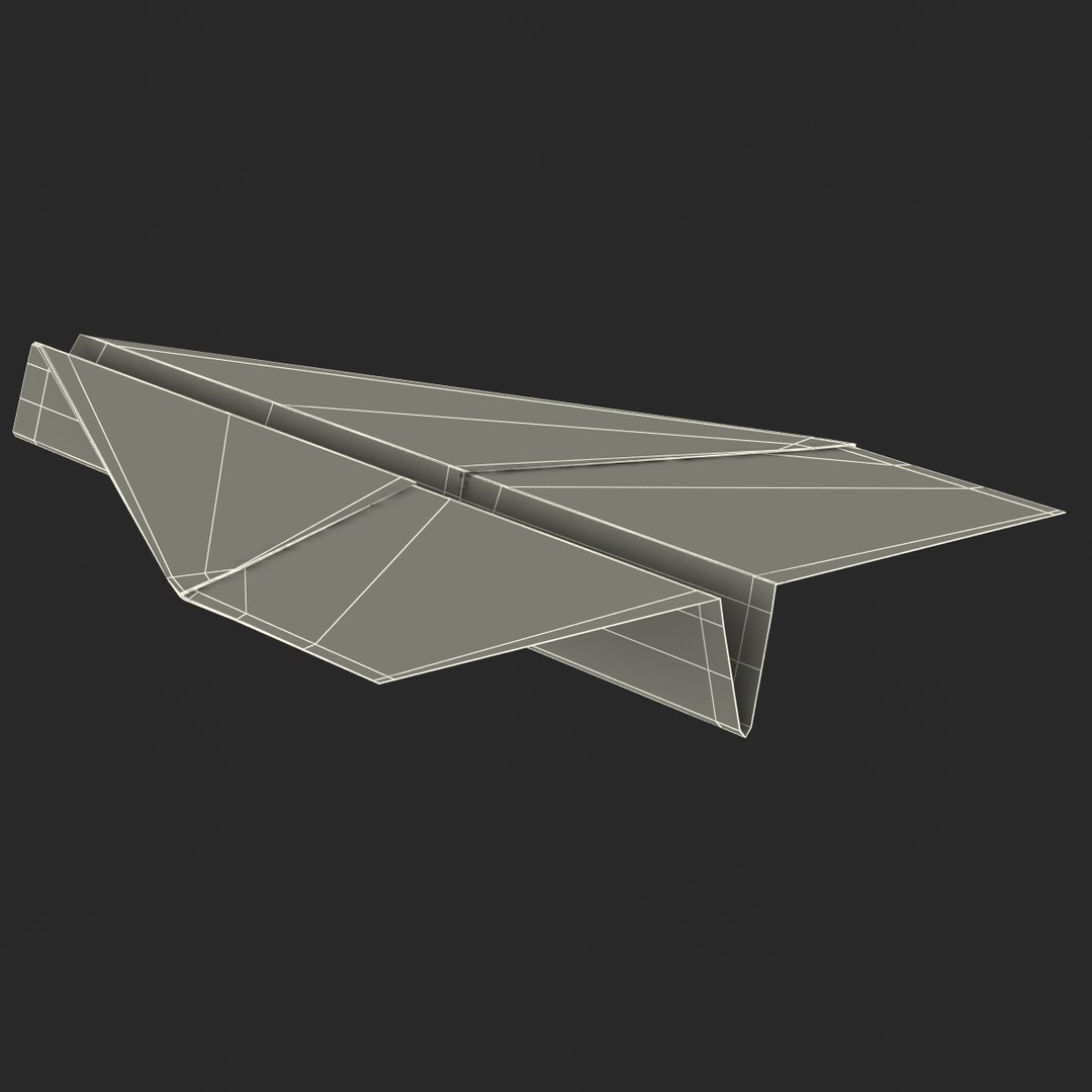 paper plane 3 3d model