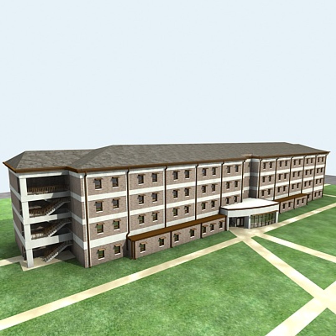 Green Building Office 3d Model