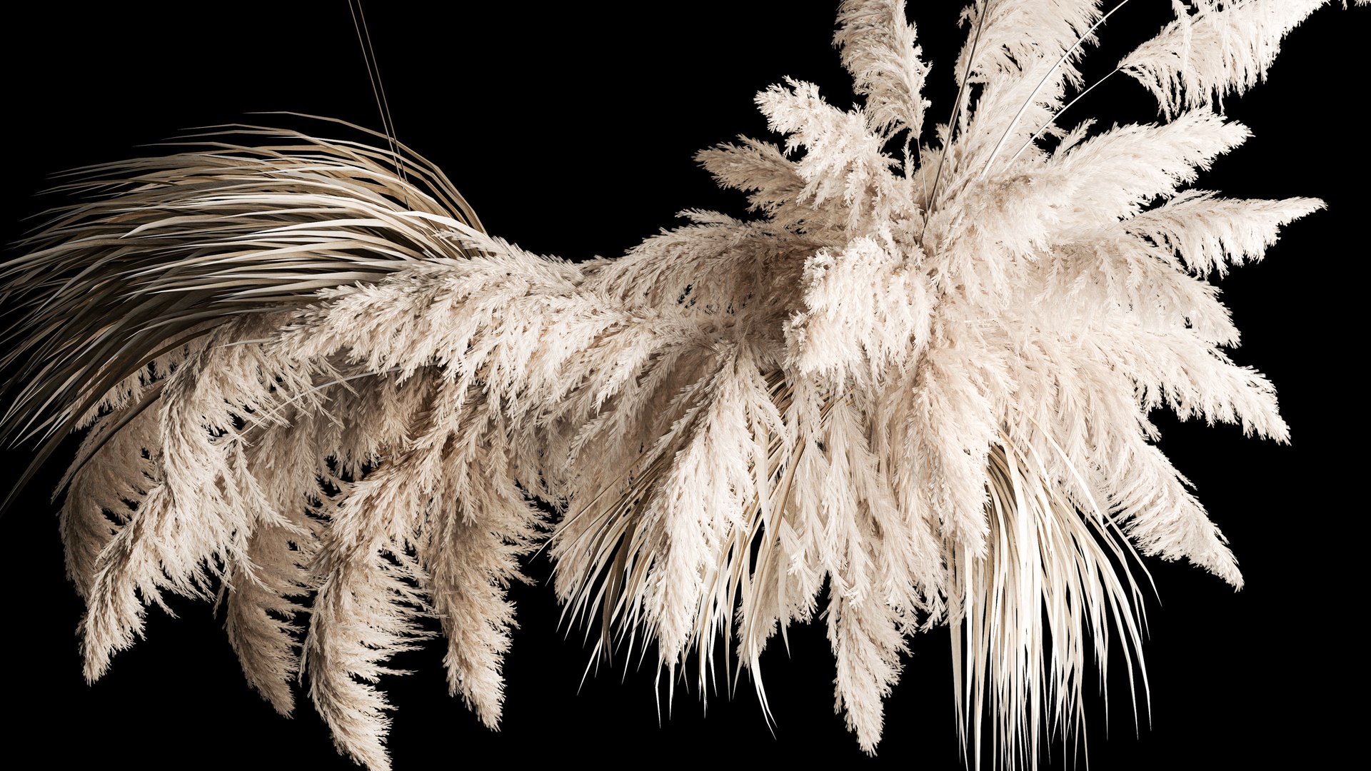 Hanging Bouquet Of Dry Reeds For Decoration 260 3D - TurboSquid 1927582