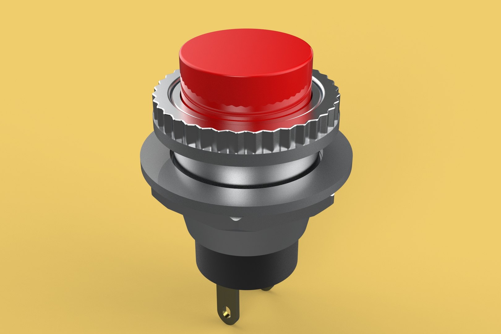 RED PUSH BUTTON MOMENTARY SELF RESET SMALL PRESS SWITCH ROUND Model ...