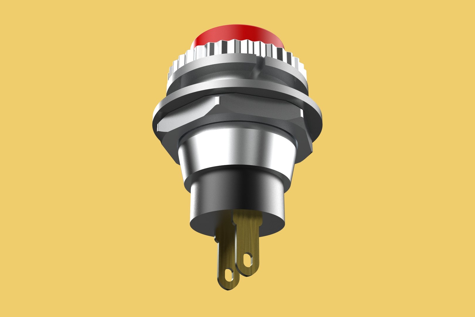 RED PUSH BUTTON MOMENTARY SELF RESET SMALL PRESS SWITCH ROUND Model ...