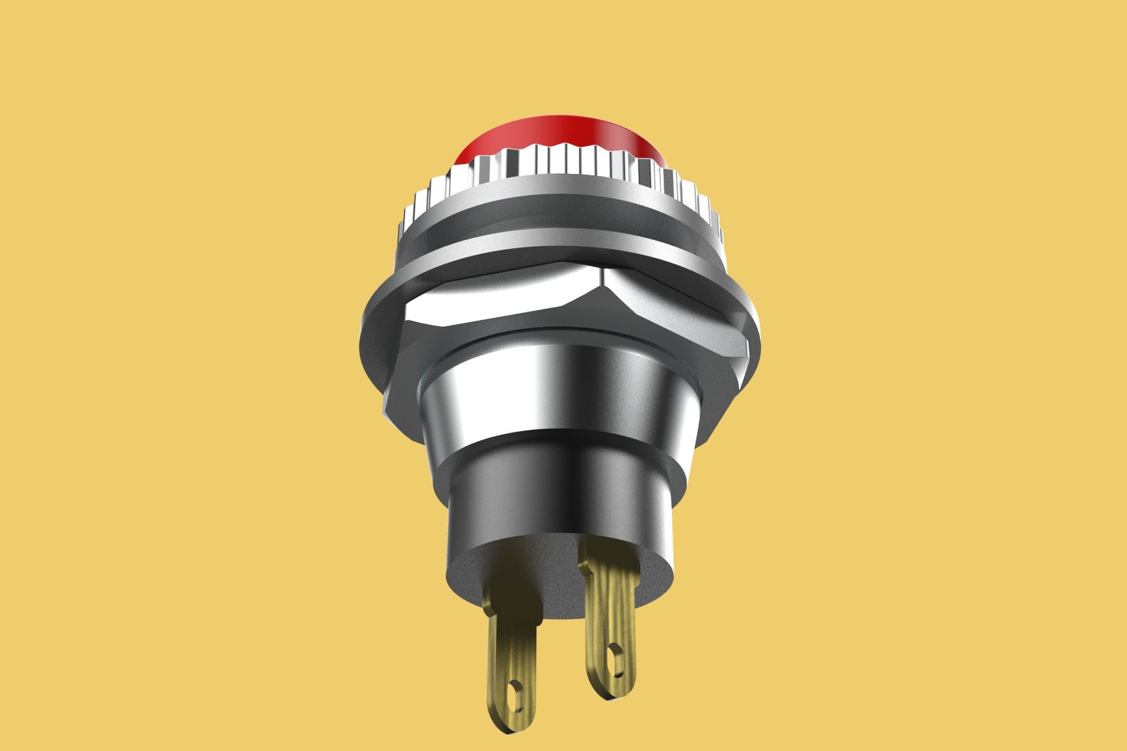RED PUSH BUTTON MOMENTARY SELF RESET SMALL PRESS SWITCH ROUND Model ...