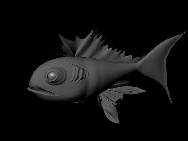 3ds max fish