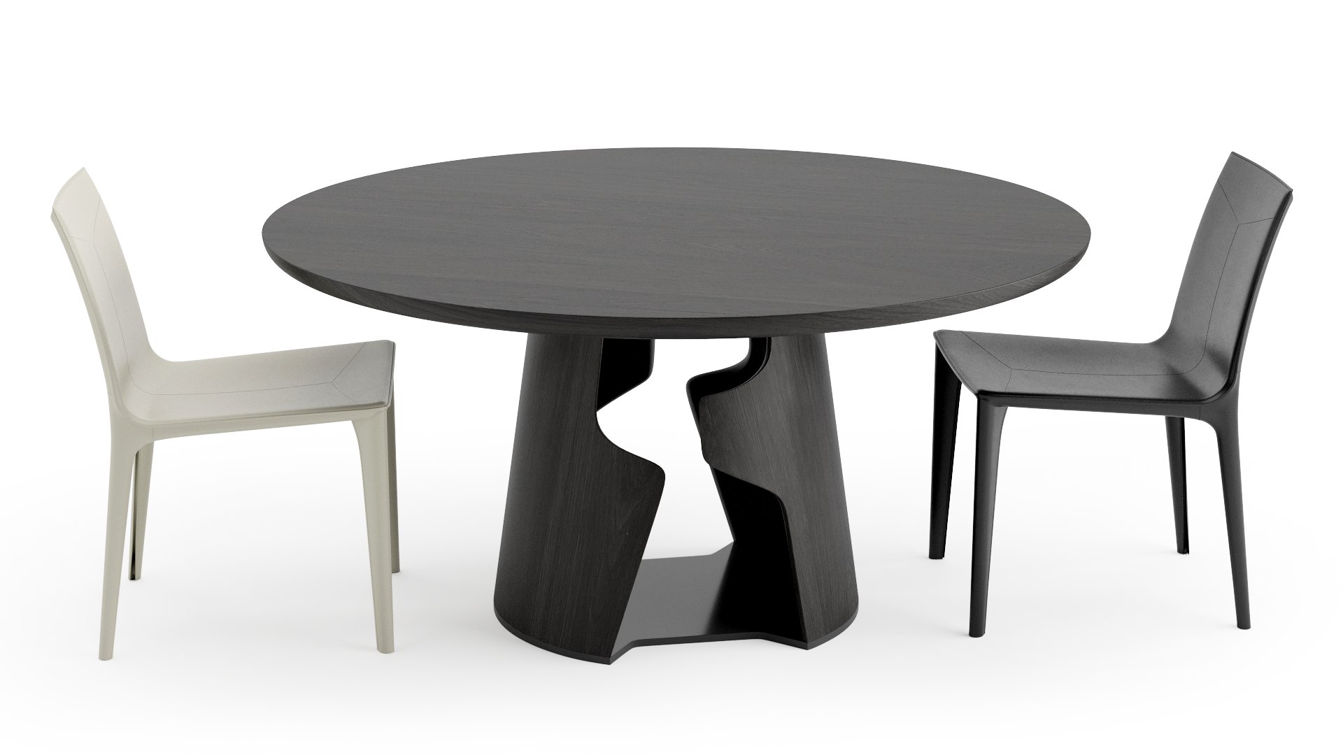 Holly Hunt - Pelle Dining Chair Cava Table 3D Model - TurboSquid 2484951