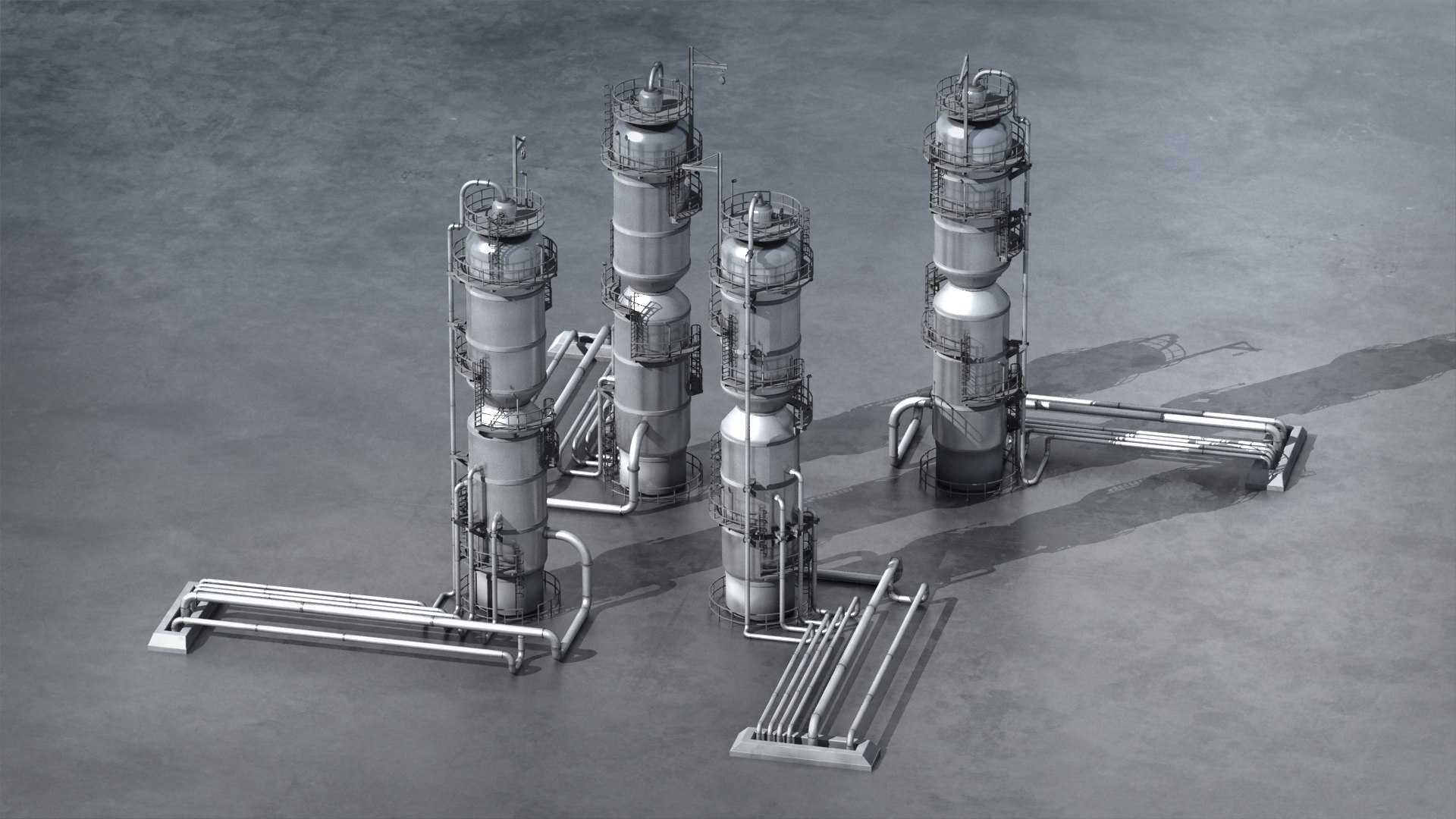 Metal Refinery Part 01 3D Model - TurboSquid 2049162