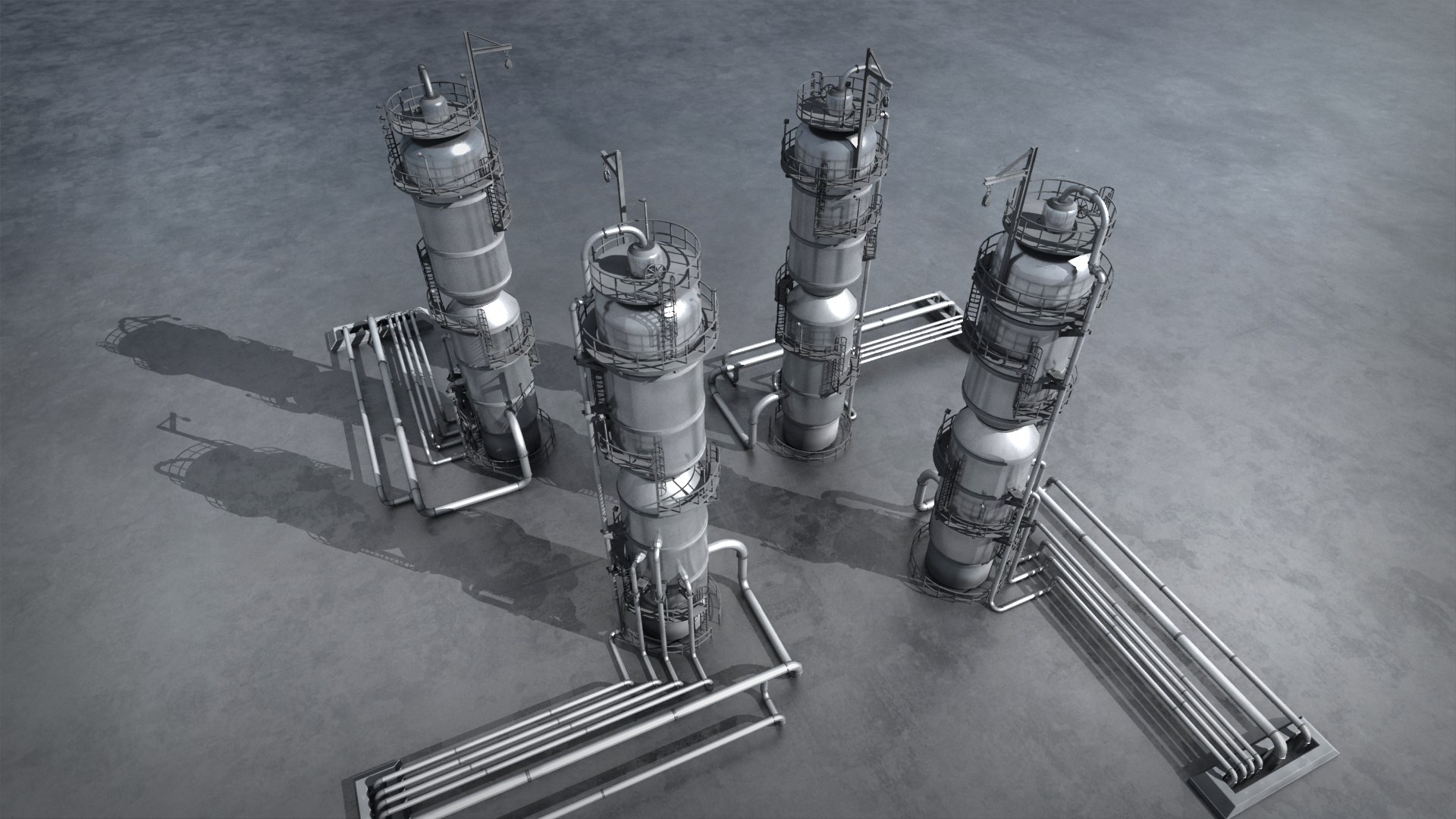 Metal Refinery Part 01 3D Model - TurboSquid 2049162