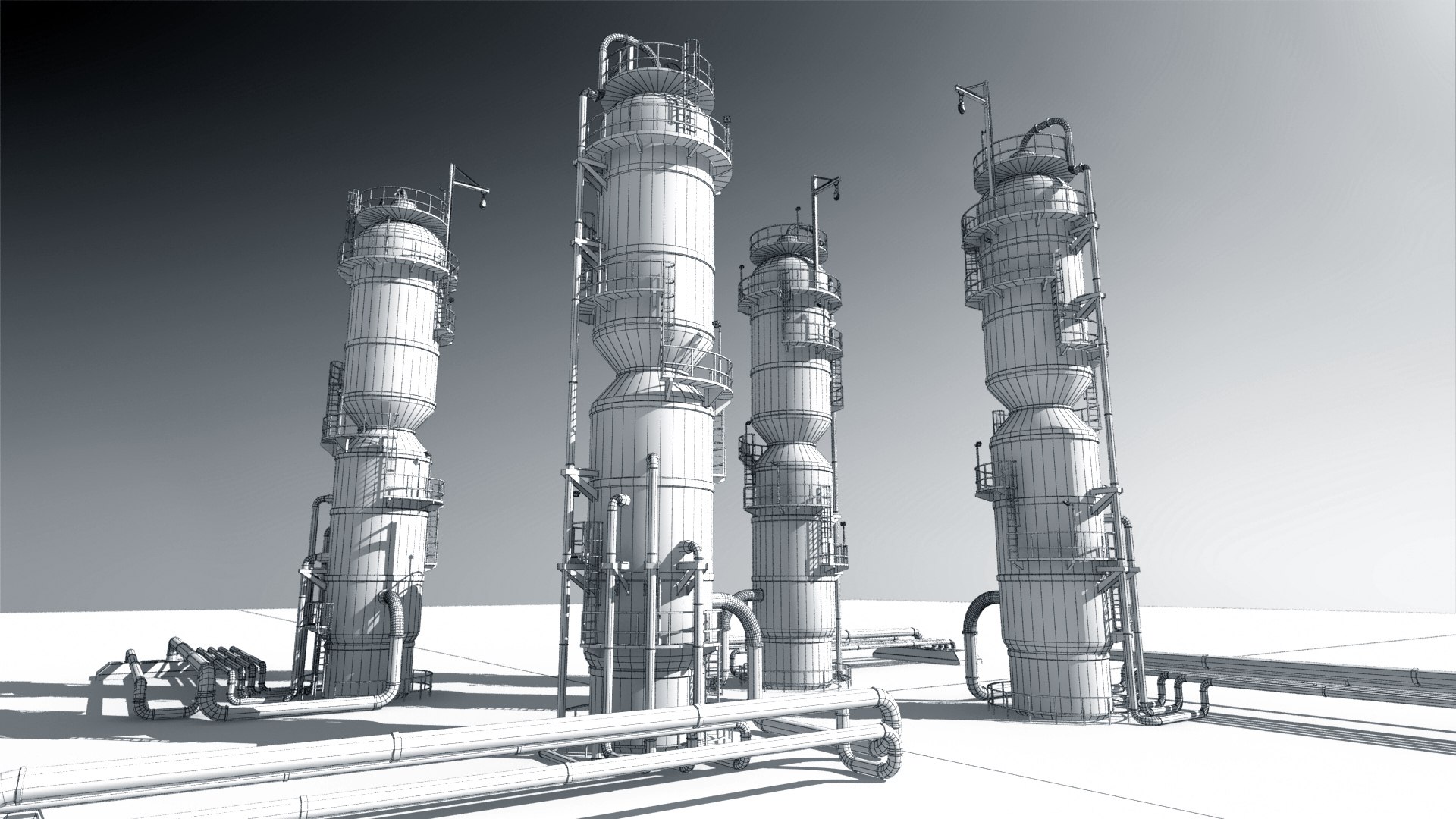 Metal Refinery Part 01 3D Model - TurboSquid 2049162