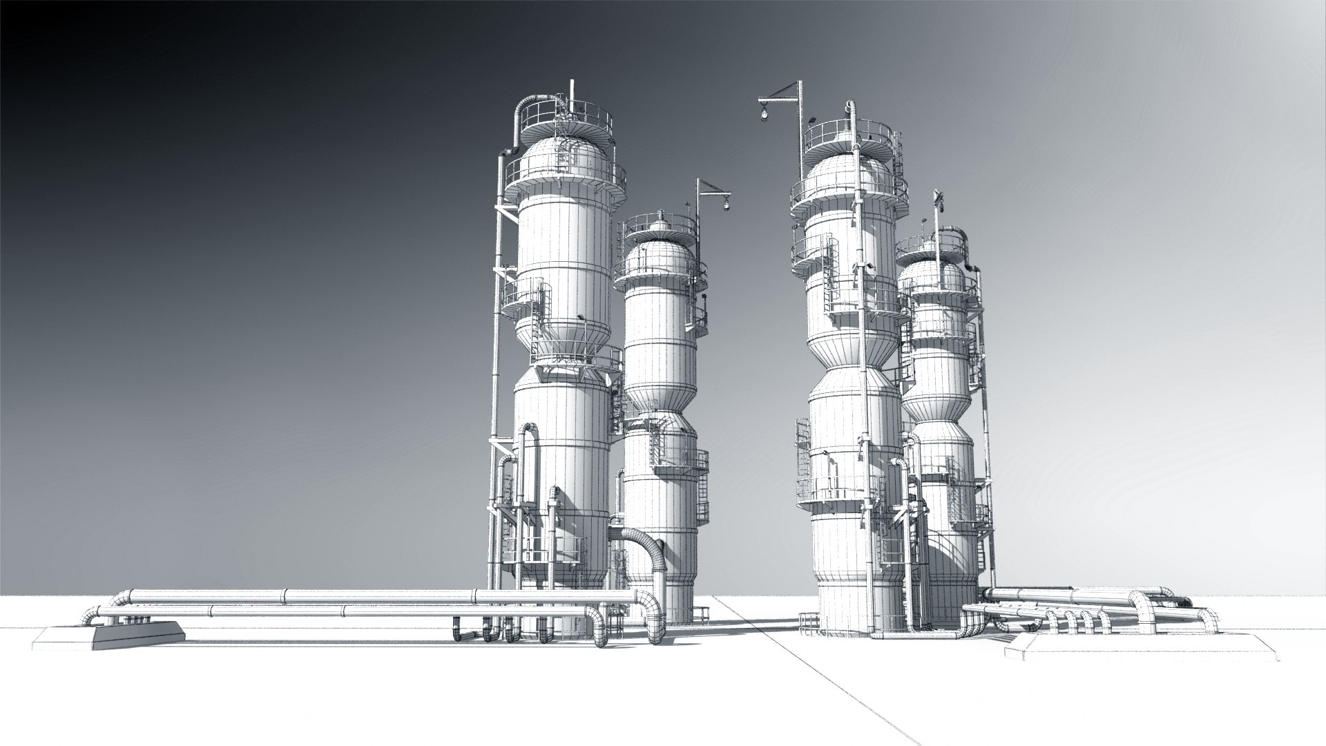 Metal Refinery Part 01 3D Model - TurboSquid 2049162