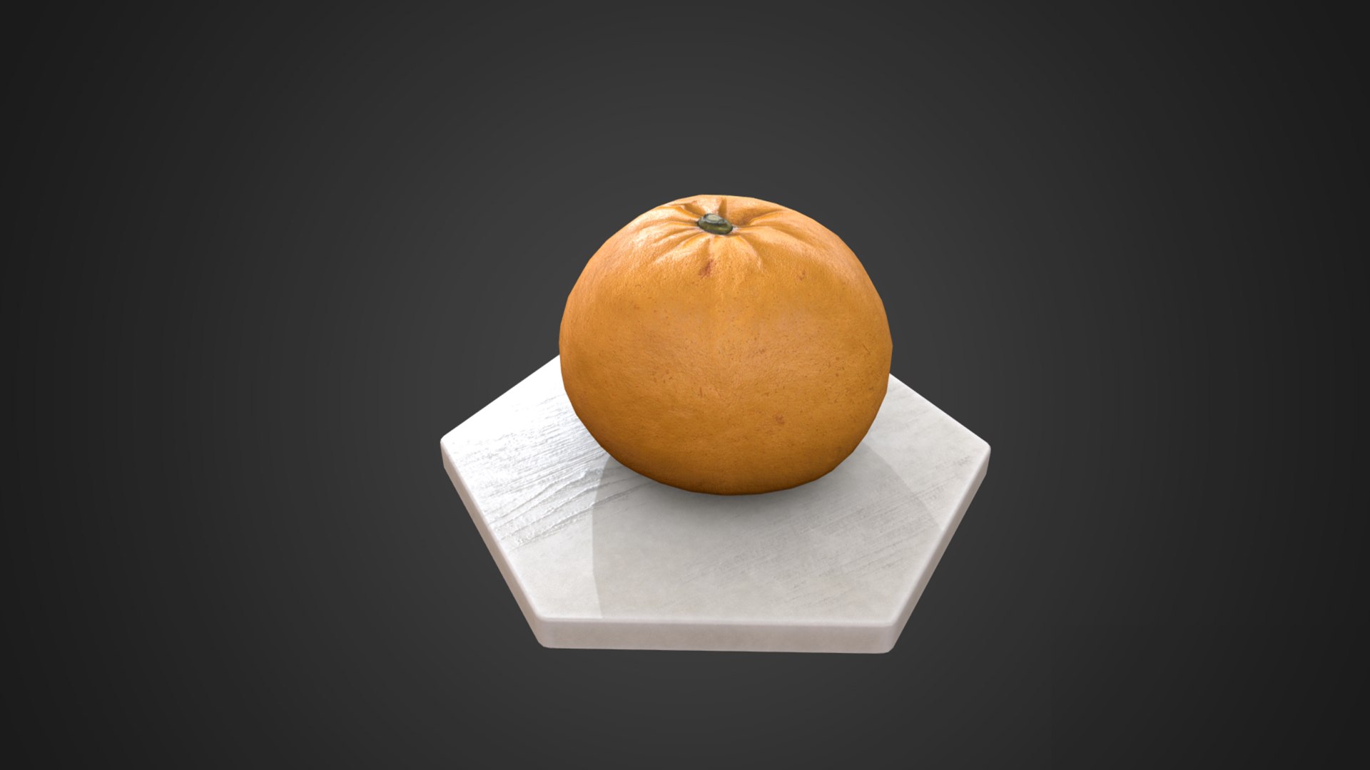 Game Ready Mandarin Orange Model - TurboSquid 2055995