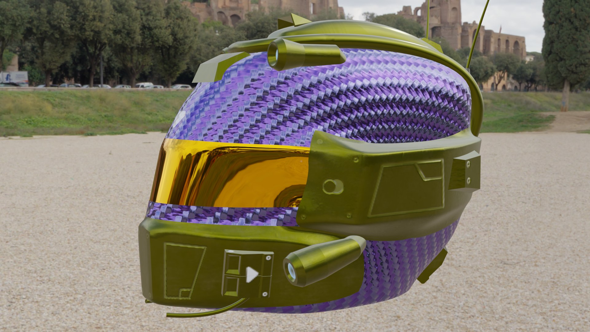 Custom Sci-fi Helmet 3D Model - TurboSquid 2077071