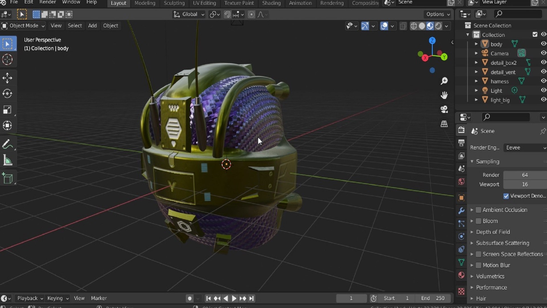Custom Sci-fi Helmet 3D Model - TurboSquid 2077071