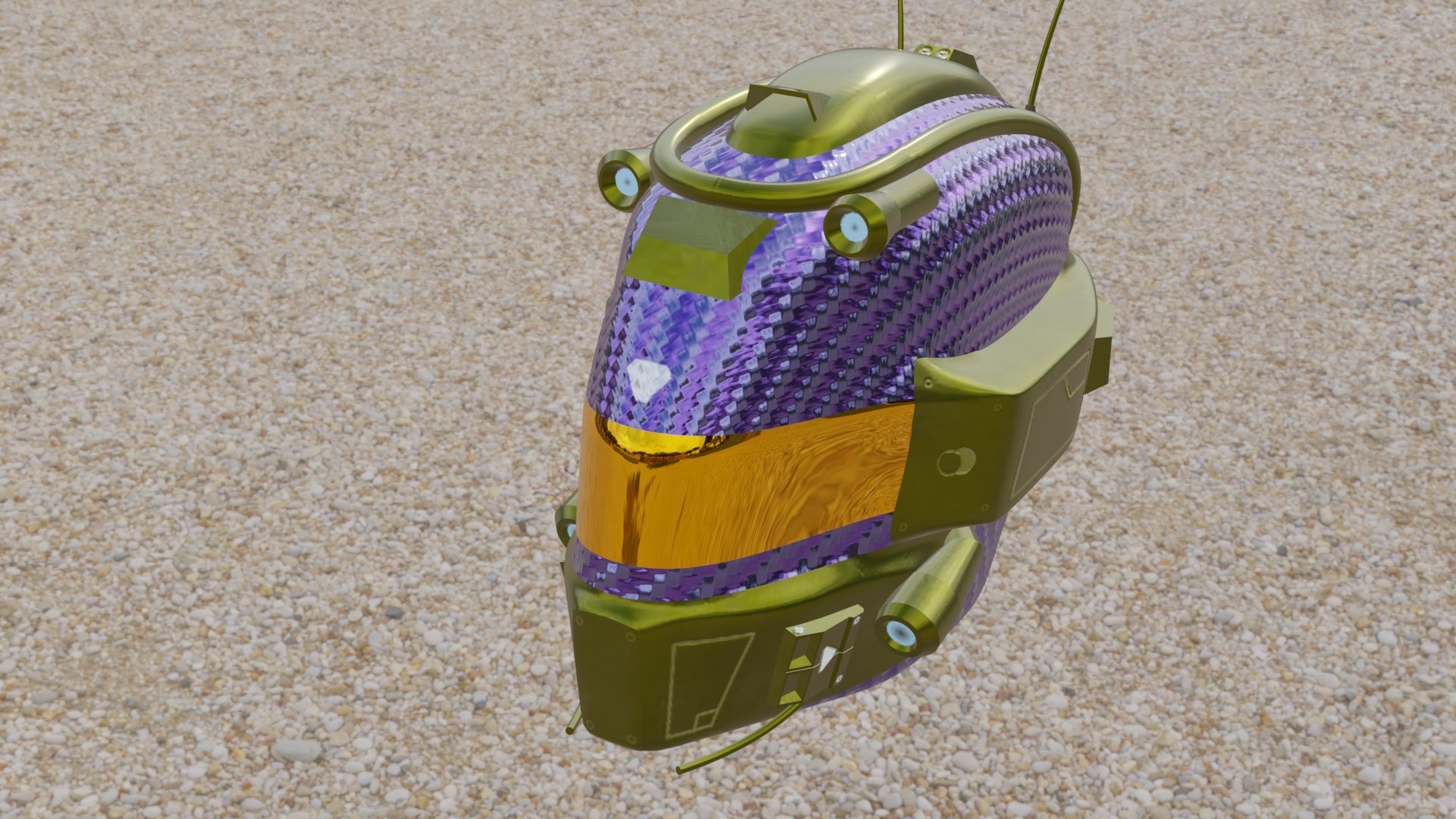 Custom Sci-fi Helmet 3D Model - TurboSquid 2077071