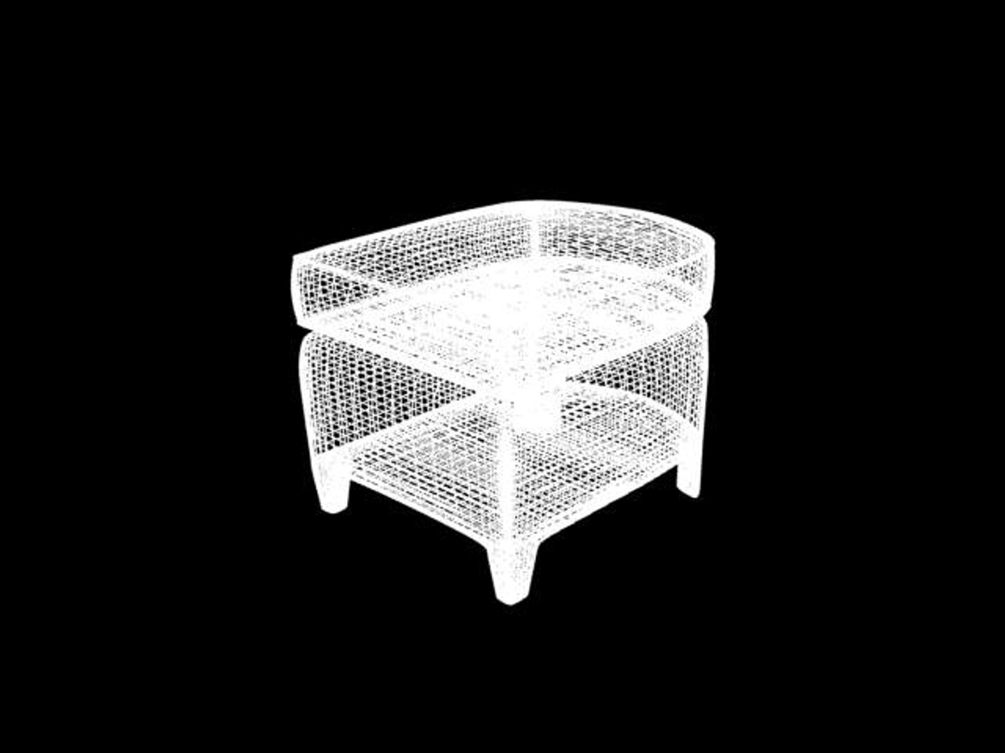 3d Foot Stool Model