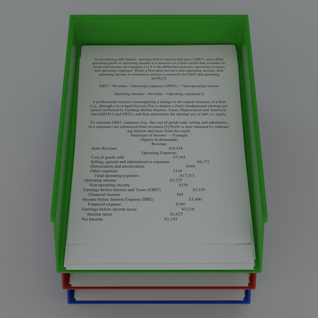 A4 Paper Trays 3d Model