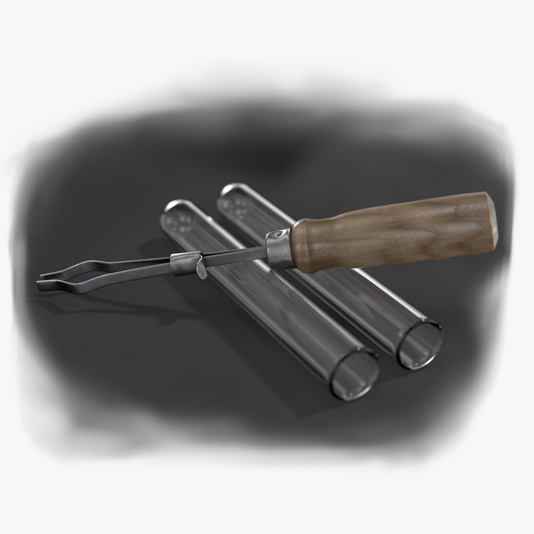 3D Test Tube With Holder - TurboSquid 2071928