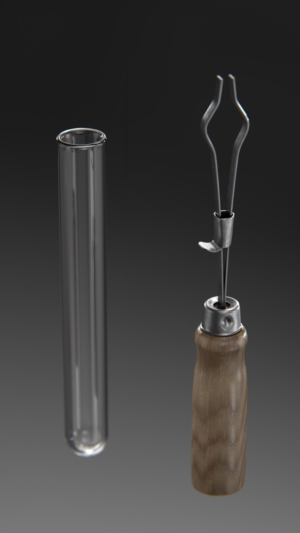 3D Test Tube With Holder - TurboSquid 2071928