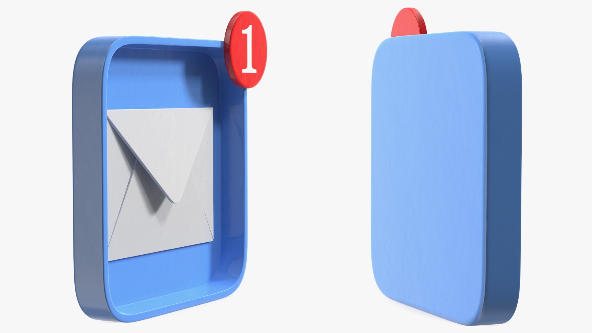 3D Email Notification Icon Mail - TurboSquid 1694817