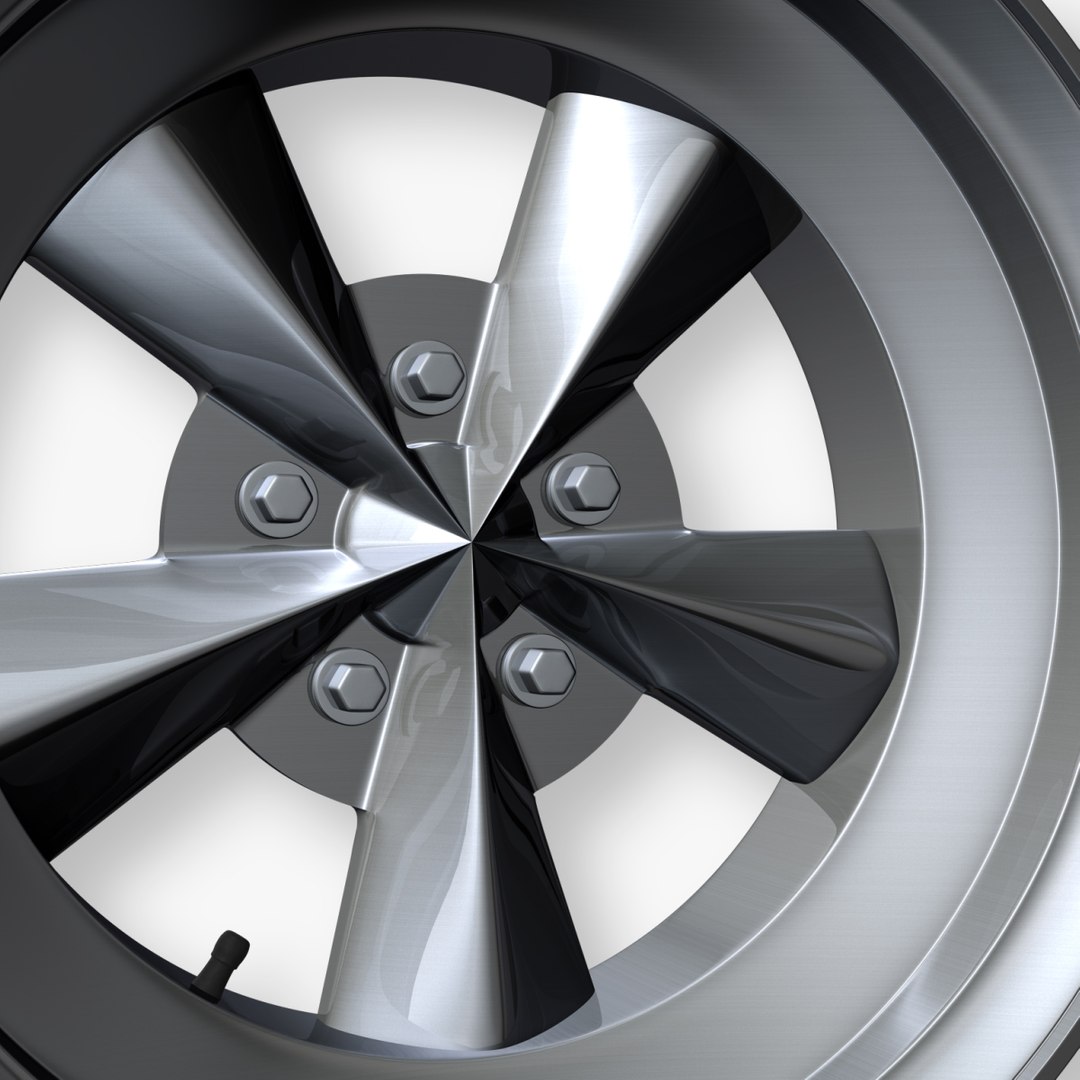 3d model muscle car wheel rim