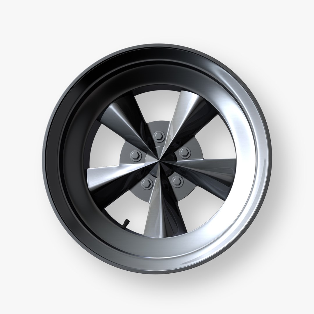 3d model muscle car wheel rim
