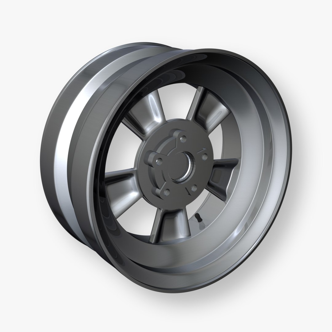 3d model muscle car wheel rim