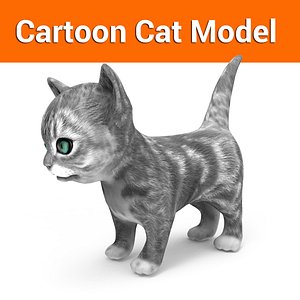 Cartoon Cat Maya Models for Download | TurboSquid
