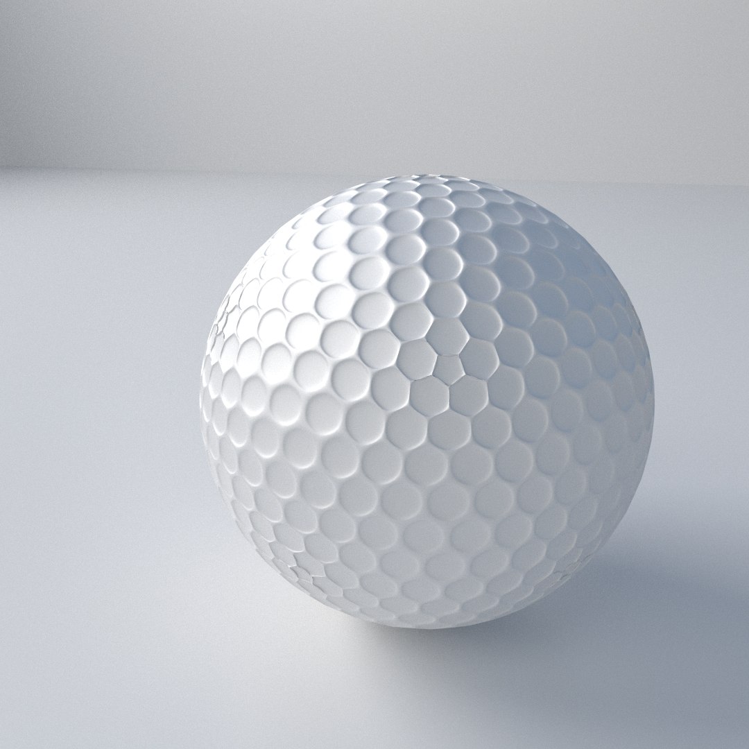 3d golf ball