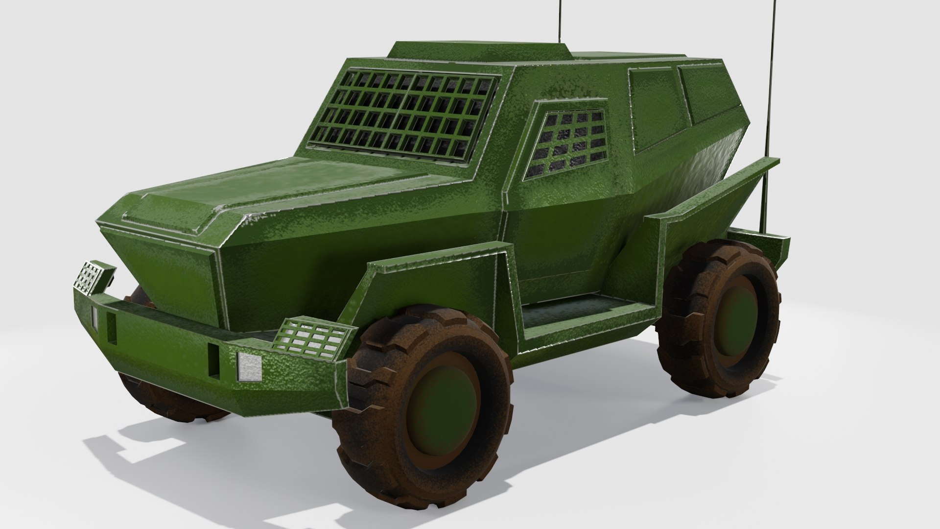 modelo 3d Fiction APC combat vehicle generick military camo ...