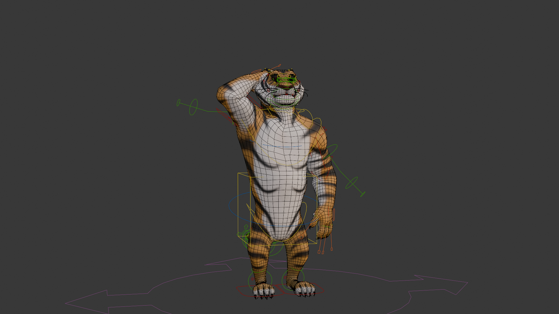 3D Stylized Biped Tiger - Rigged 3D Character - TurboSquid 2515711