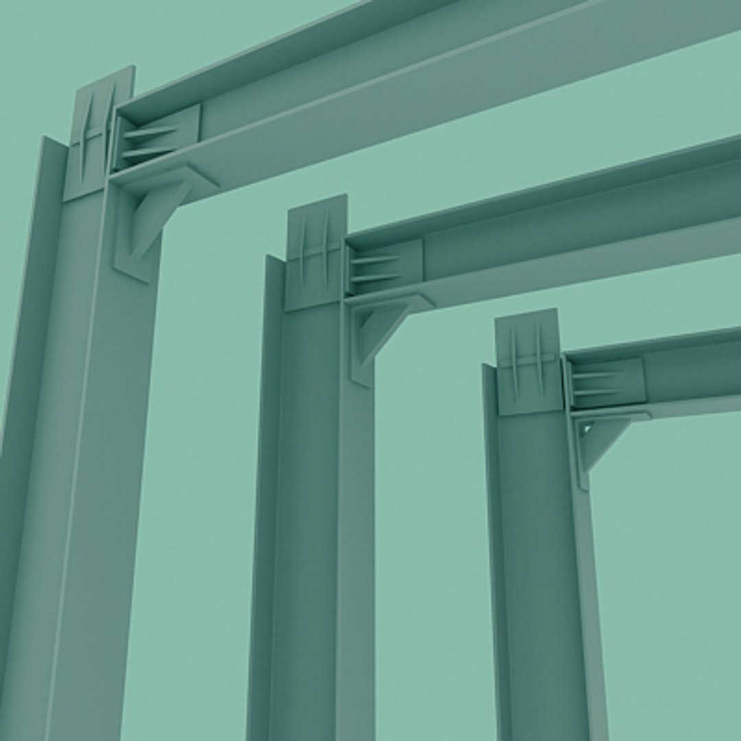 3d 3ds I-beam Build