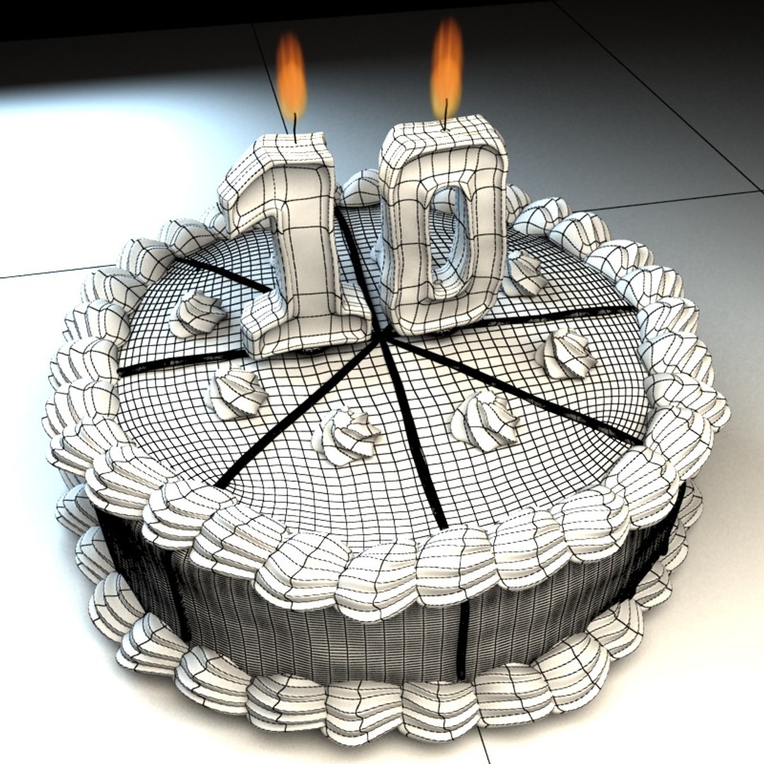3d Model Birthday Cake