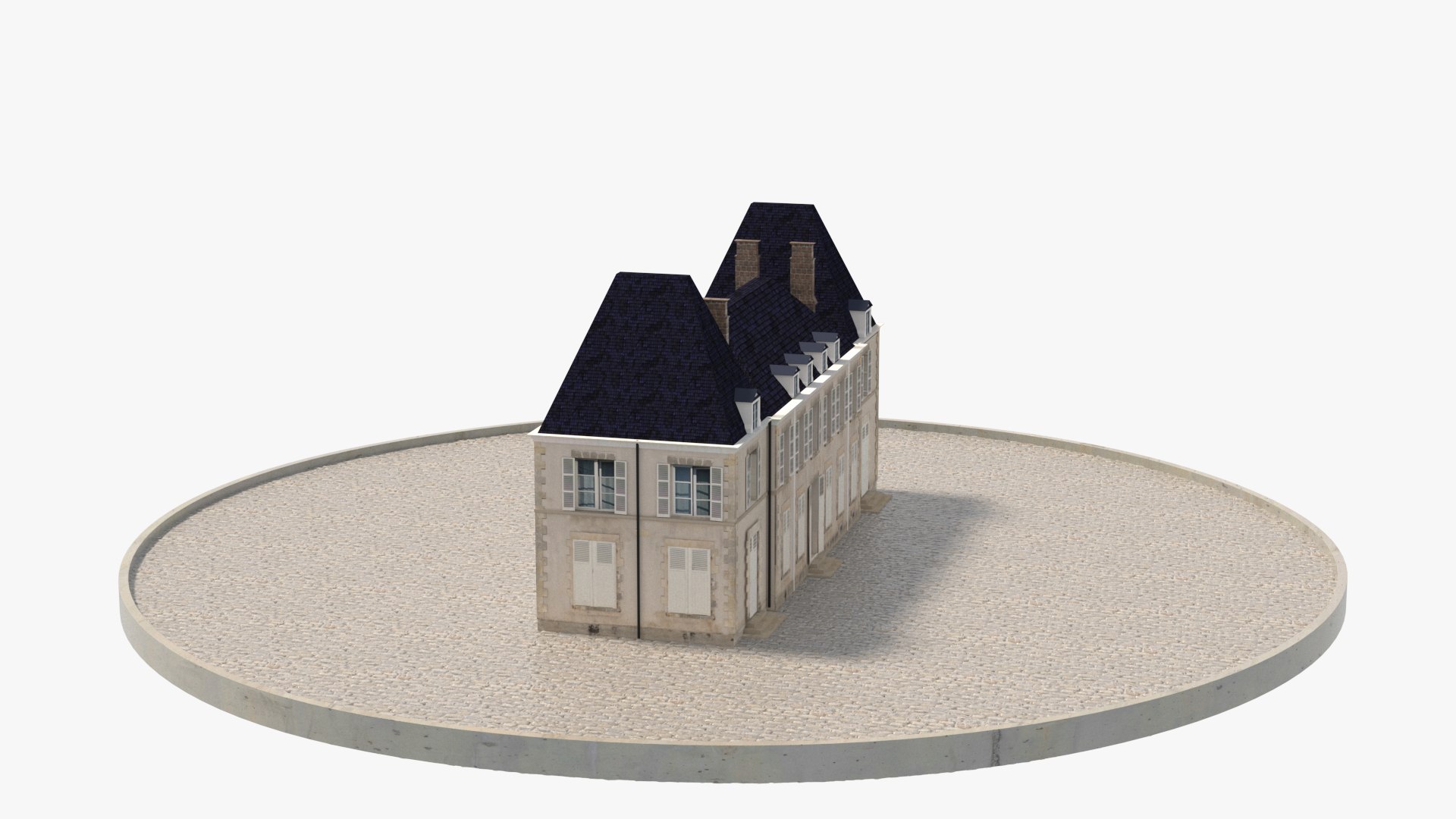 Castle chateau Dechy model - TurboSquid 2151879