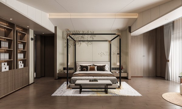 modelo 3d Dormitorio moderno - TurboSquid 2318418