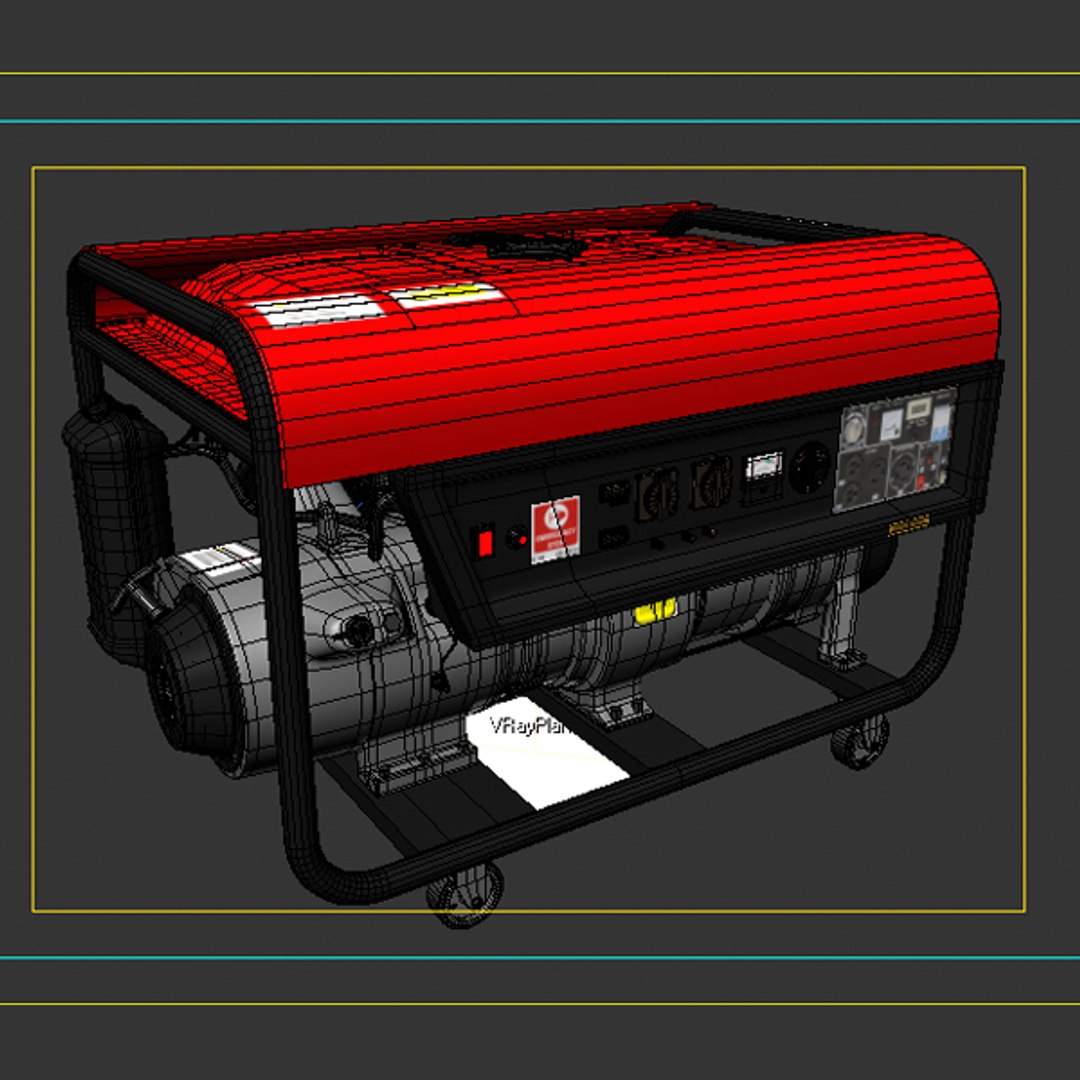 Electric Generator 3d Model