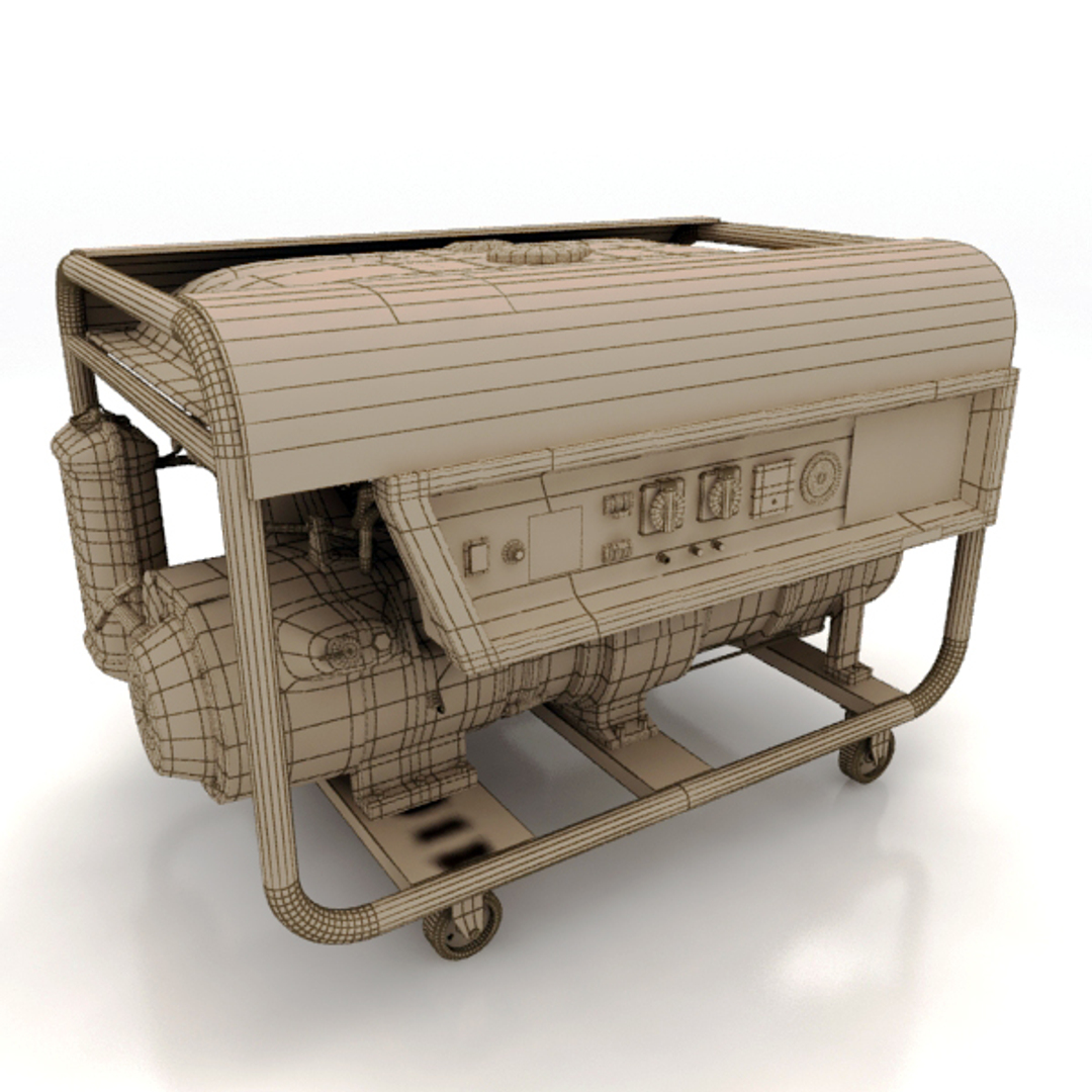 electric generator 3d model