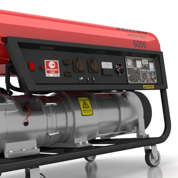 electric generator 3d model