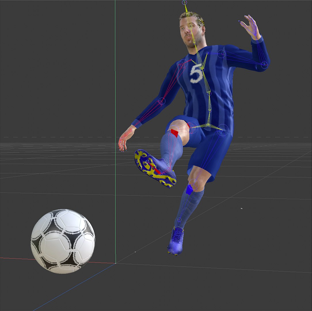 3D Model Soccer Net Penalty Kick - Aim The Kick - DYNAMIC Ball And Net ...