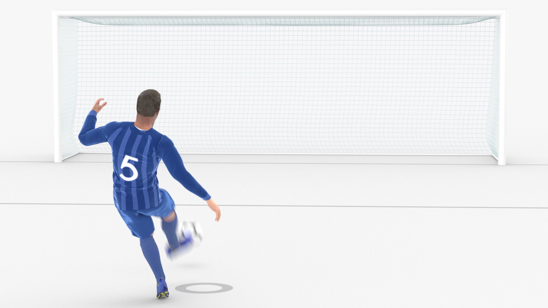 3D Model Soccer Net Penalty Kick - Aim The Kick - DYNAMIC Ball And Net ...